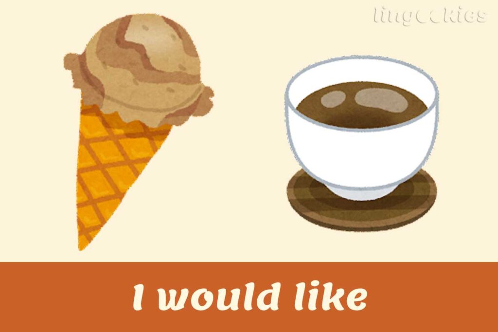 I would like... - Italian sentences