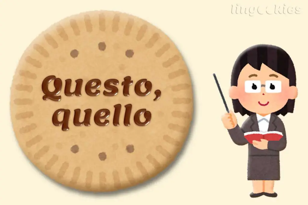 Demonstrative adjectives - Italian Grammar