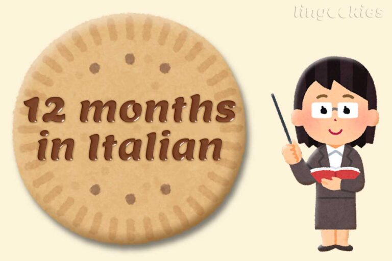 The months - Italian Vocabulary